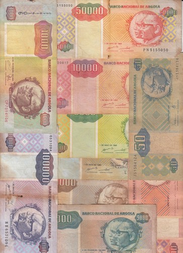 Angola, (Lot of 10) Old Issue, Banknotes With Faults/Damage, A1 | eBay
