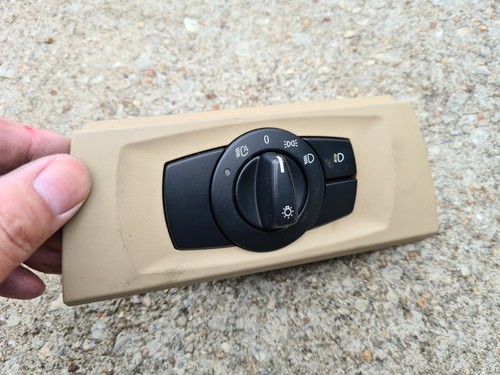 BMW E90 E91 06-11 328i 335i headlight switch foglight rain sensor beige ...