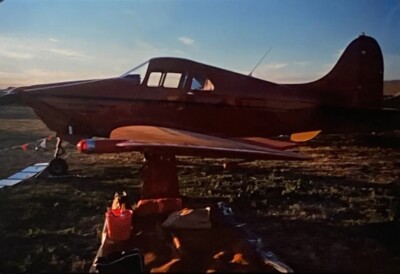 35mm Slide 1977 Johnson Rocket 185 Aircraft @ Merced Airport Mint OOAK ...