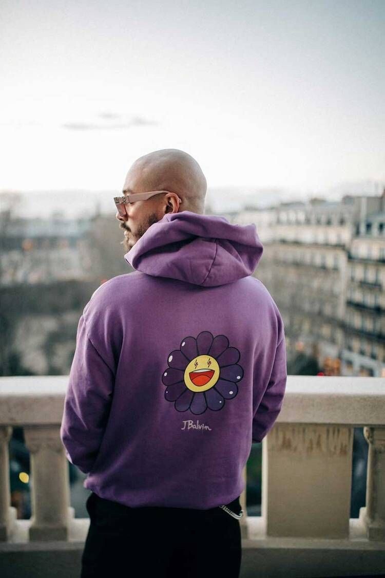 J Balvin x Takashi Murakami colores flower hoodie - Gem