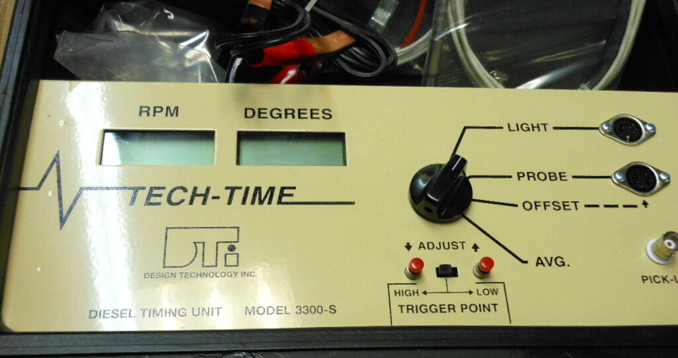 DTI Tech-Time 3300-S Engine Timing Tachometer + Magnetic Probe + 1/4 ...