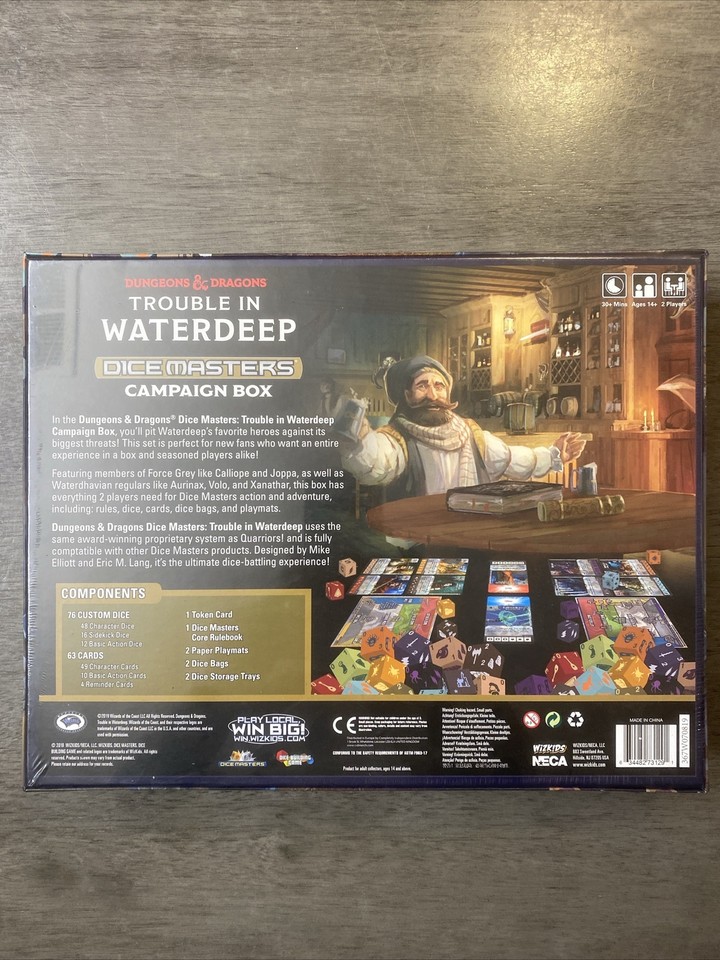DUNGEONS & DRAGONS TROUBLE IN WATERDEEP CAMPAIGN BOX Dice Masters ...