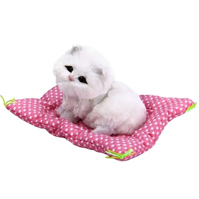 Sleeping Cats Toy Simulation Decorations Sleeping Cats Toy with Sound ...