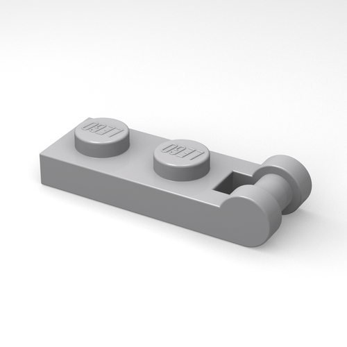 LEGO 10x Plate Handle 1x2 Plate with Handle Bar 60478 Light Grey Light ...