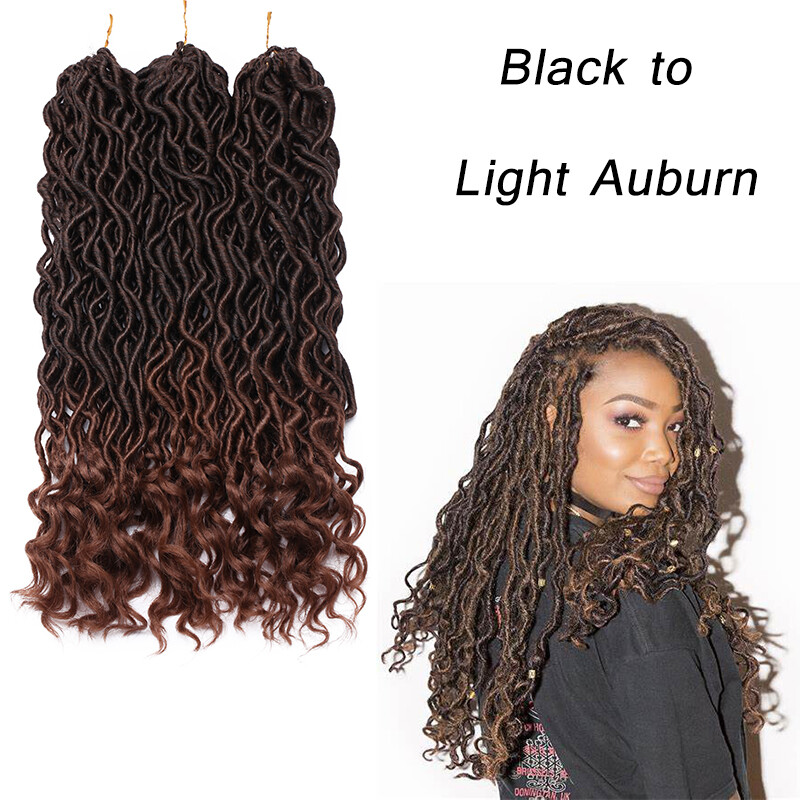 20 Inch Ombre Faux Locs Braids Hair Extensions for Braiding Dread Lock ...
