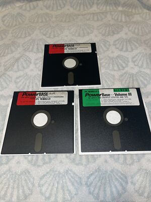 Vintage PC World PowerBase Tips And Utilities Software 5.25” Floppy ...