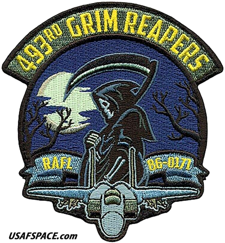 USAF 493RD FIGHTER SQ -493 FS- GRIM REAPERS - RAF Lakenheath-ORIGINAL ...