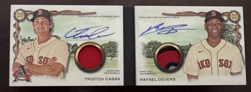 2023 Topps Allen & Ginter Rafael Devers Triston Casas Dual Auto Booklet ...