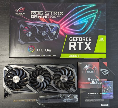 ASUS ROG Strix GeForce RTX 3060 Ti OC Edition 8GB GDDR6 Graphics Card ...