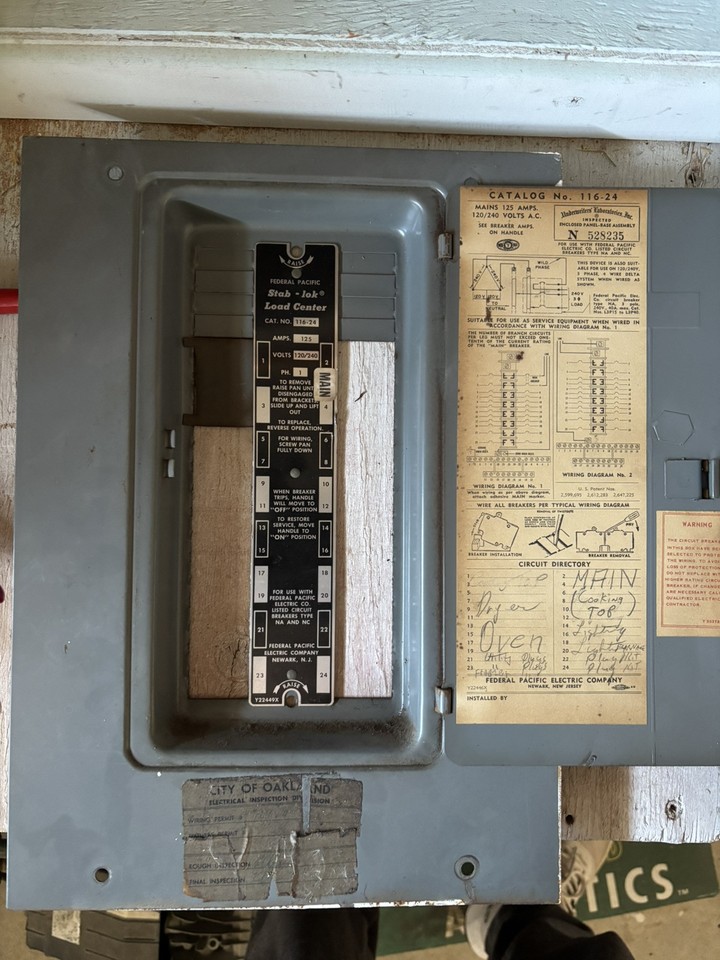 125a Federal Pacific Panel | eBay