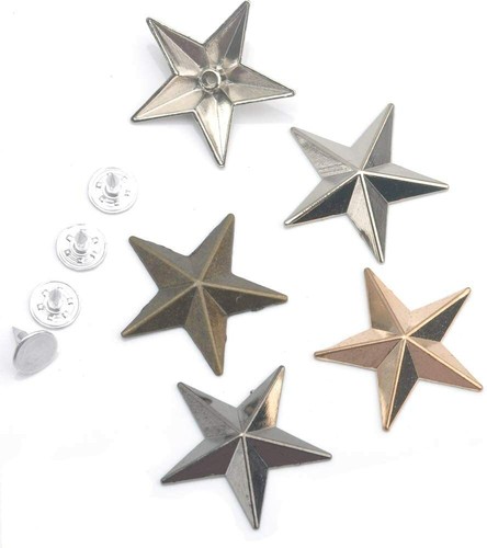 60sets/lot 29mm Zinc Alloy Metal Rivets Star Jeans Rivets for DIY ...