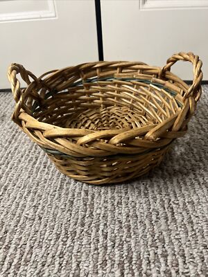 Heavy Duty Woven Basket 10”wide 5”deep | eBay