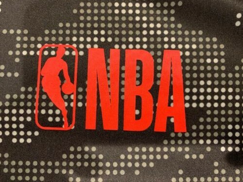 NBA Brand Dri Fit Shirt Large Digital Camo Black with Red Logo NEW WITH ...