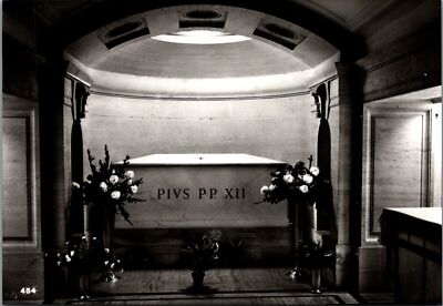 Vintage Postcard The Tomb Of Pope Pius XII Vatican City Italy Unposted ...