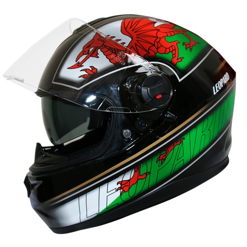 Leopard LEO-828 Full Face DVS Motorbike Motorcycle Helmet Inner Visor ...