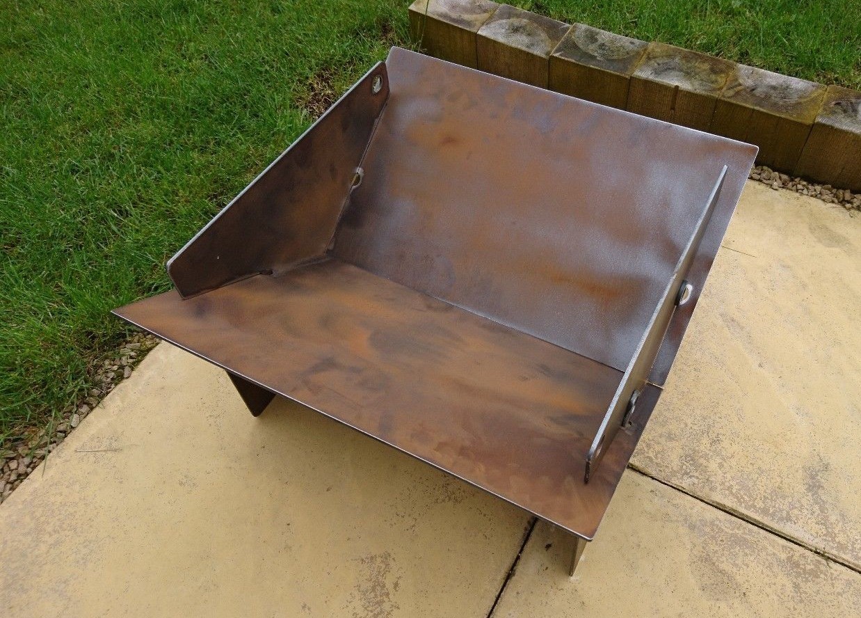Collapsible Steel FIRE Pit- BBQ Camping | eBay