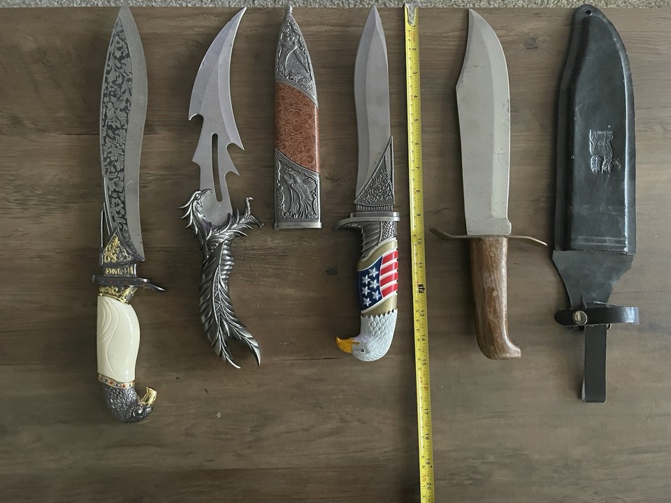 Dagger and Axe Lot - 4 Knives, 2 Axes | eBay