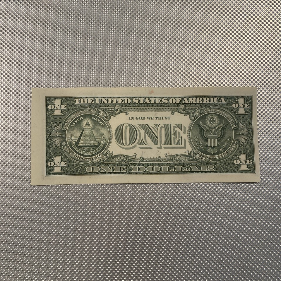 Exotic 2021 $1 One Dollar Bill Error (Misaligned Misprint Offset ...