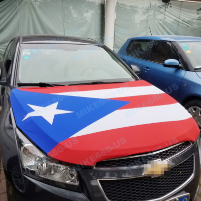 Car Engine Hood Cover Flag Bonnet Banner Puerto Rico Flag 3.3X5FT 100% ...