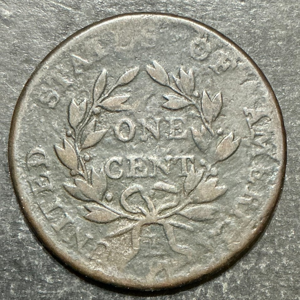 1802 Draped Bust Large Cent rare old colonial coin great collectible ...