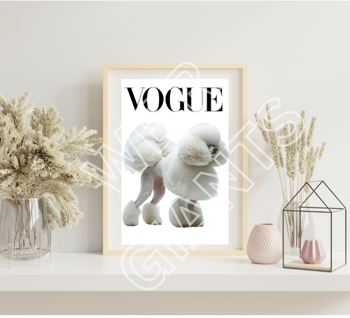 Luxury Vogue Dog 11x17 Art Print | eBay