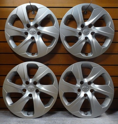 NEW SET 2019-2023 Toyota RAV4 17" Silver Hubcap Factory Original OEM ...