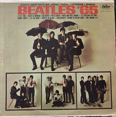 vintage 1965 vinyl album - THE BEATLES Beatles '65 - Capitol T2228 | eBay
