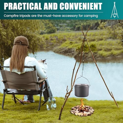 Camping Tripod Board-camping essentials、Turn Branches into Campfire Tripod ，f... | eBay