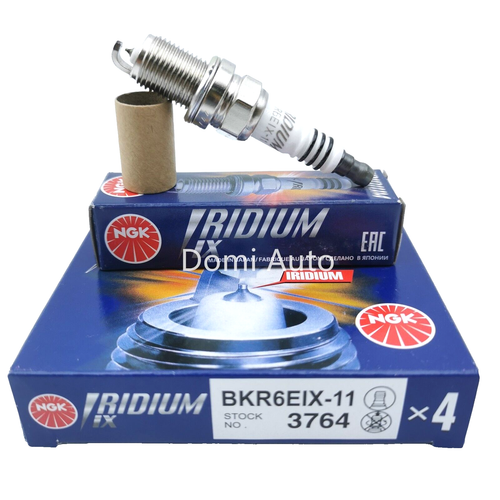 Set of 4 BKR6EIX11 Spark Plugs Iridium IX NGK BKR6EIX-11 3764 | eBay
