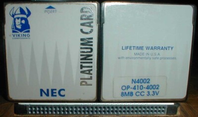 NEC Versa 4000 OP-410-4002 8mb Memory Card Viking 4050 4200 M/75D 40E E ...