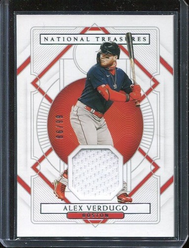2021 Panini National Treasures Alex Verdugo #74 /99 Patch Boston Red ...