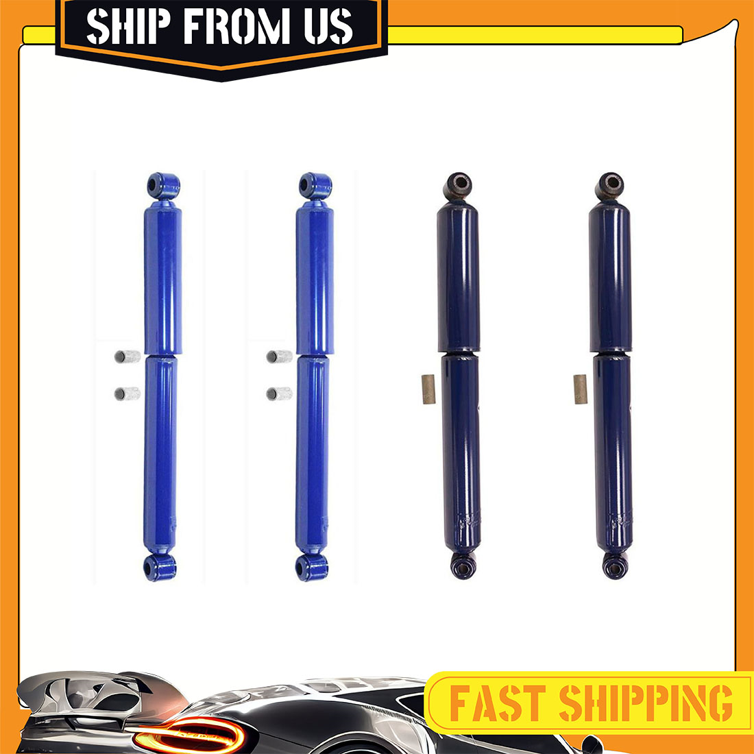 4 Monroe Shocks & Struts Front Rear Shock Absorber For Jeep CJ7 1982 ...