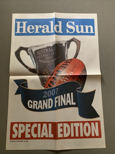 Herald Sun Poster - 2007 Grand Final Special Edition | eBay