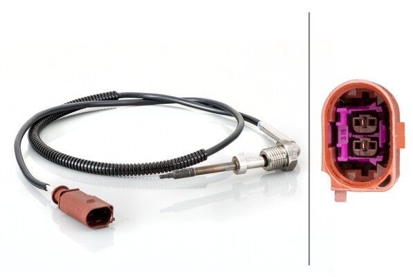 Sensor Exhaust Gas Temperature Hella 6PT 014 494-631 For VW 03L 906 088 ...