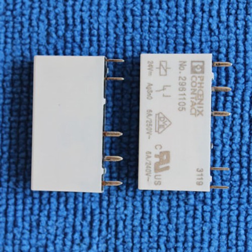 5PCS NO.2961105 For Phoenix Contact Single Miniature Power Relay 24V ...