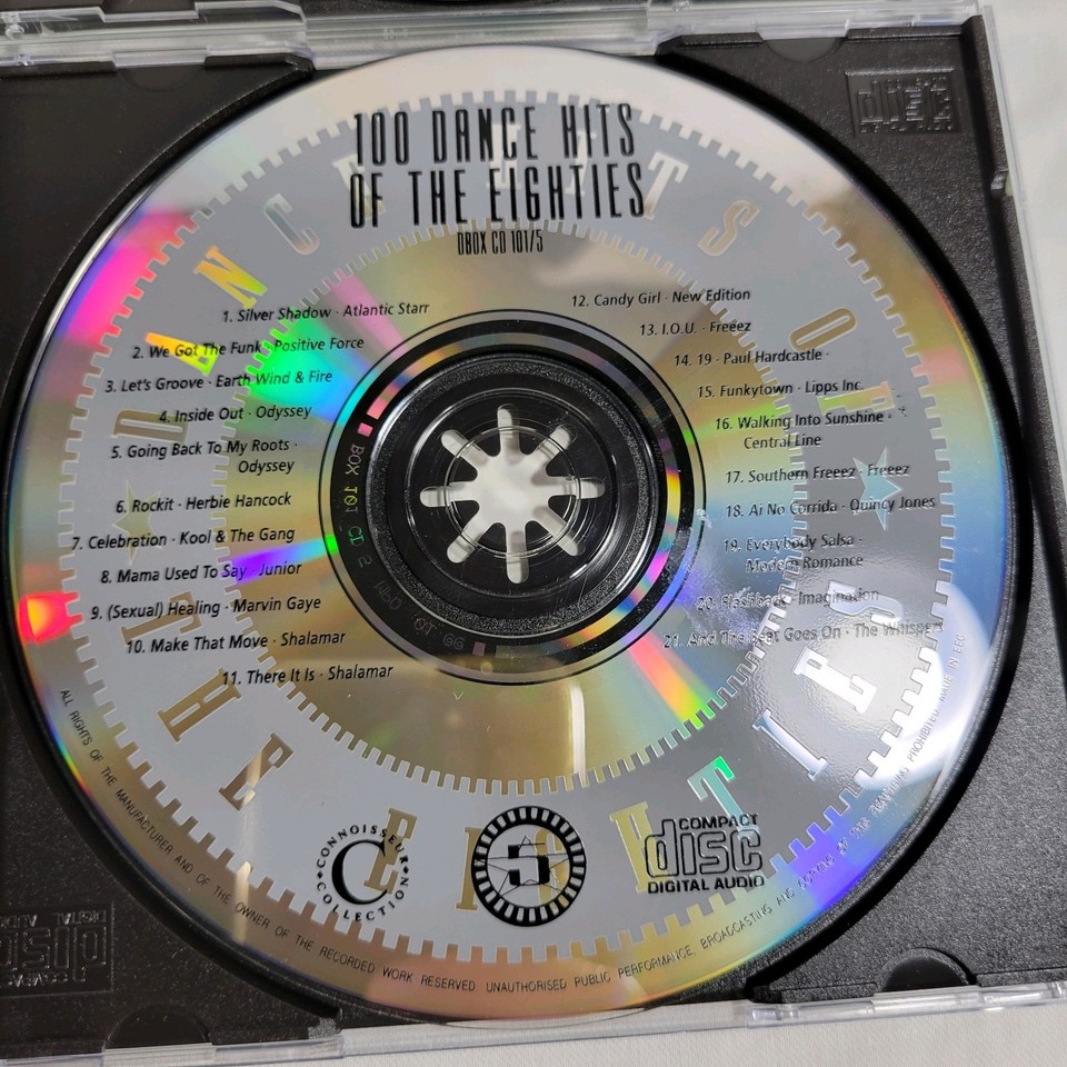 100 Dance Hits of the Eighties CD Set 5 Discs 1980s Music Compilation ...
