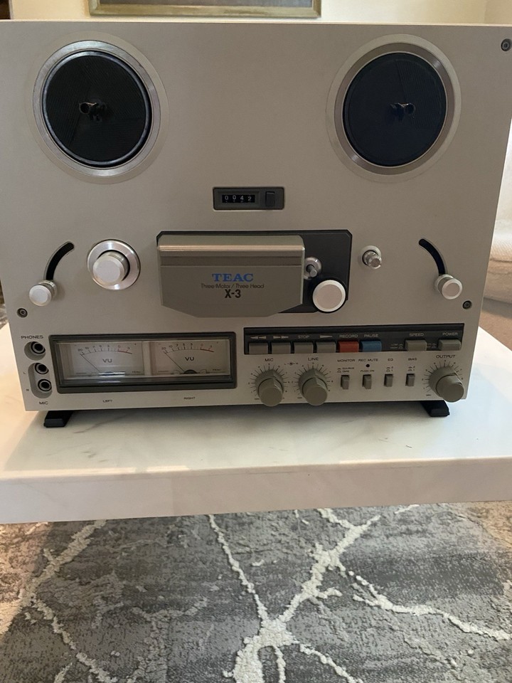 Teac X-3 Silver Three Motor And Head 70W Stereo Reel To Reel Tape Deck ...