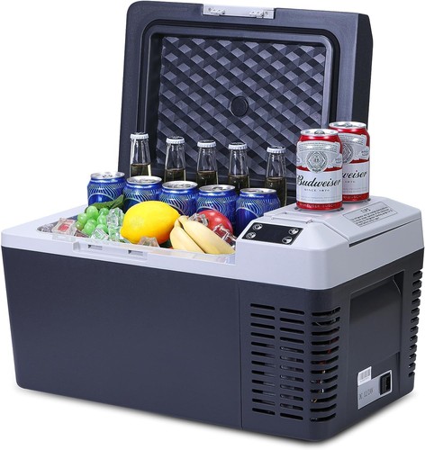 21QT/20L Portable 12V Car Refrigerator,Electric Cooler Freezer ...