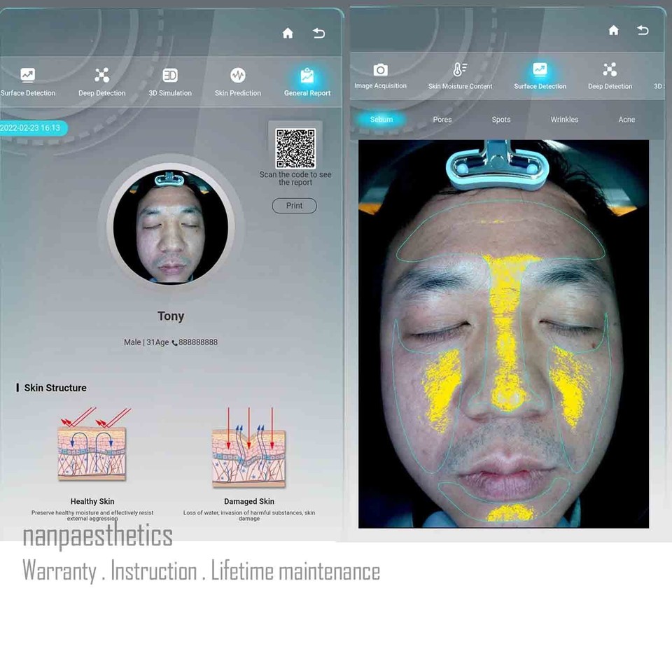 New Por Smart 3D Scanner Camera Device Digital Skin Analyzer Machine ...