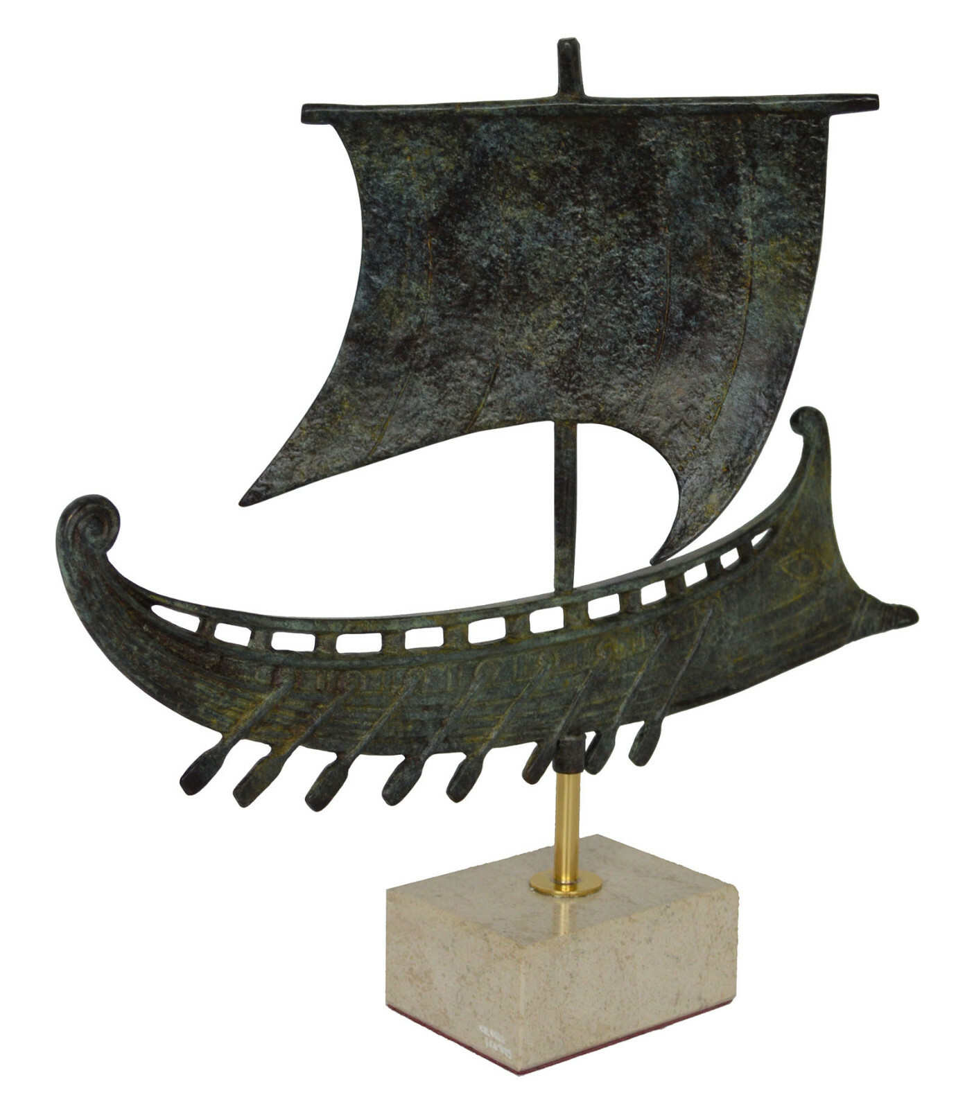 Ancient Bronze Ship - Athenian Spartan Trireme Penteconter Bireme | eBay