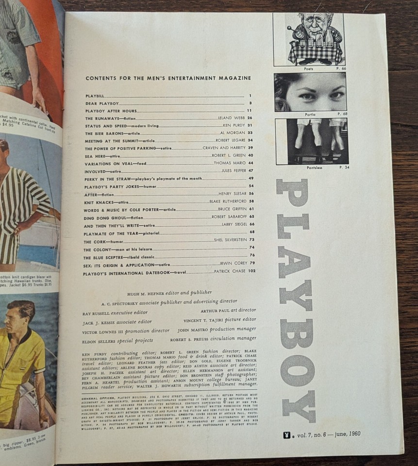 Playboy Magazine June 1960 Rat Pack Delores Wells Ellen Stratton | eBay