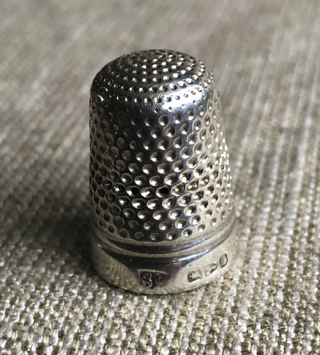 Antique Samuel Foskett Silver Thimble Dimple Pattern Hallmarked Chester ...