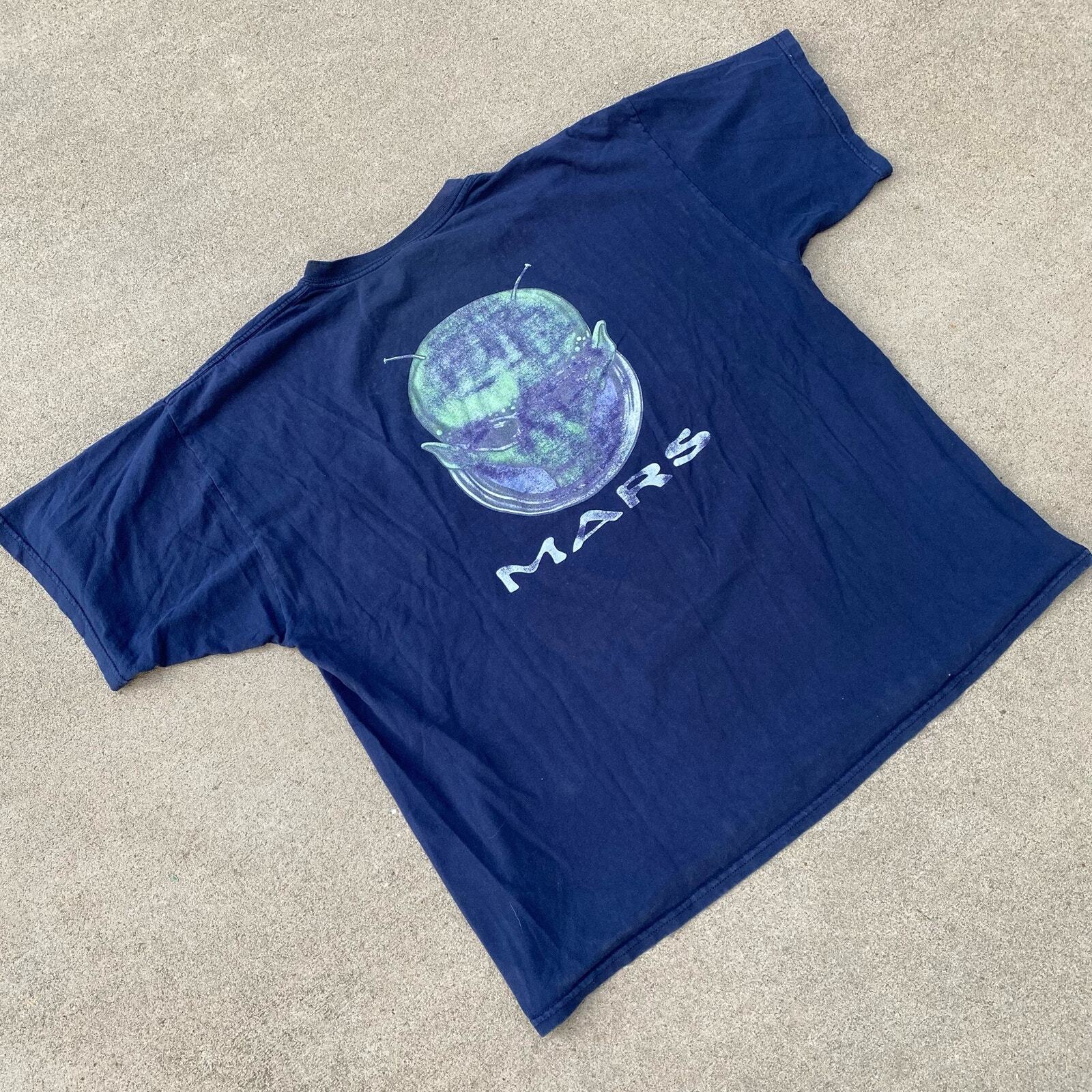 Navy Blue Mars Alien T Shirt - Gem