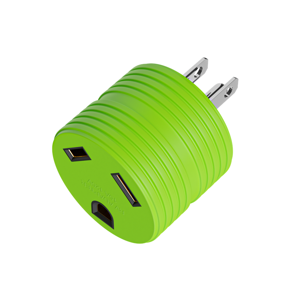 RV Electrical Adapter Plug 15AMP Male to 30AMP Female Motorhome Camper ...