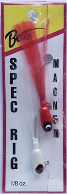 Betts Spec Rig Magnum 1/8 oz White/Red | eBay