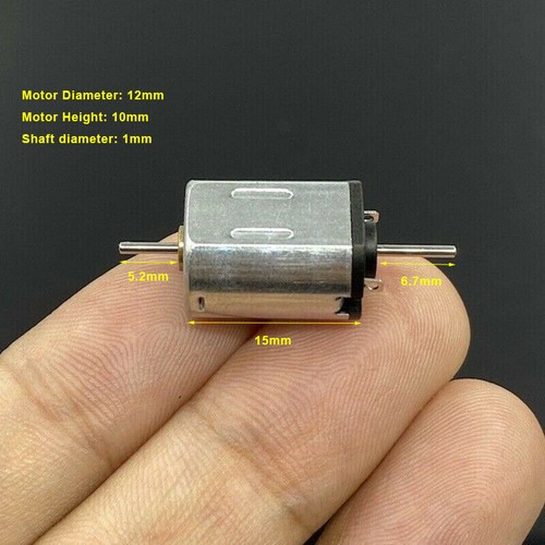 Mini N20 DC 6V-12V High Speed Micro 10mm*12mm Electric Motor Dual shaft ...
