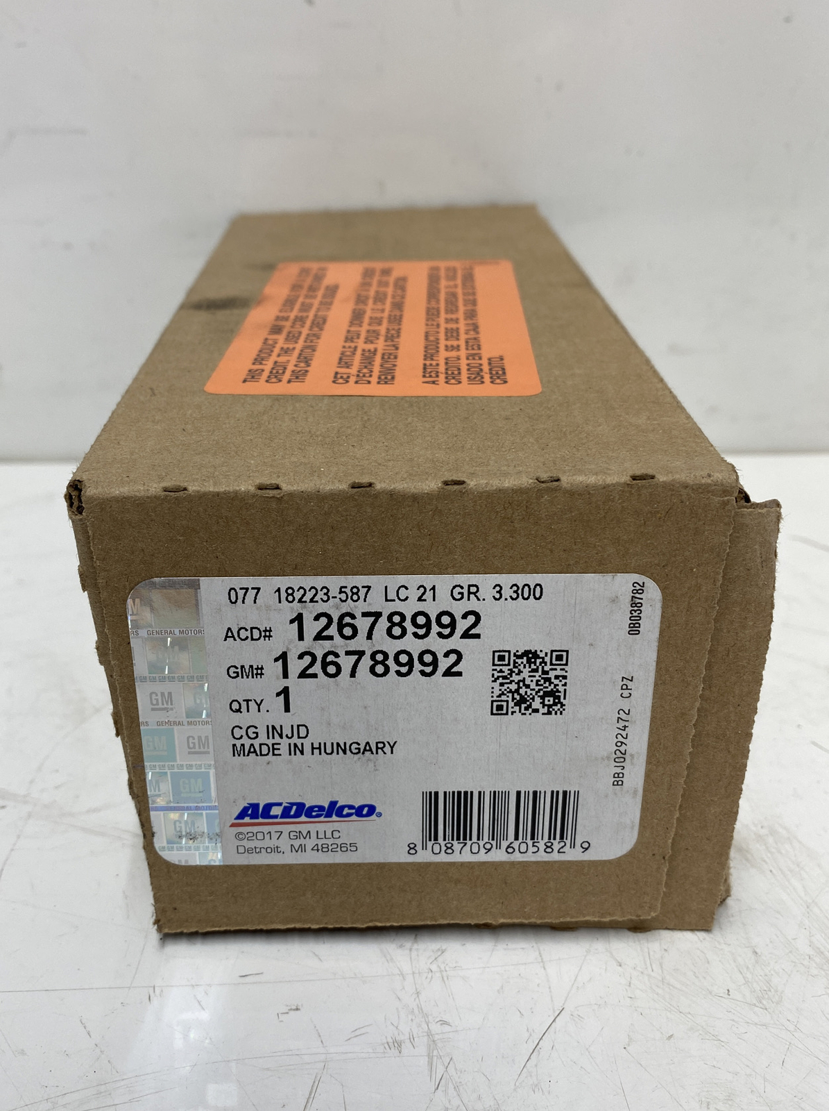 NEW OEM 2017-2022 GM 6.6L Duramax L5P Fuel Injector 12678992 No Core ...