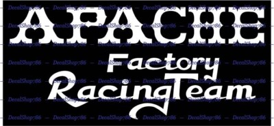 Apache Factory Racing Team - CAR/SUV/Truck Vinyl Die - Cut Peel N ...