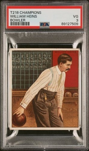 William Heins T218 BOWLER PSA 3 VG | eBay