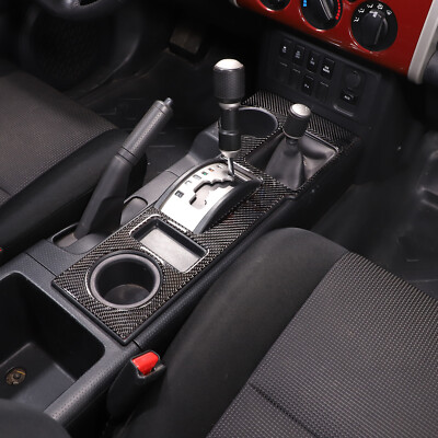 Carbon Fiber Center Console Shifter Panel Trim Sticker For FJ Cruiser ...